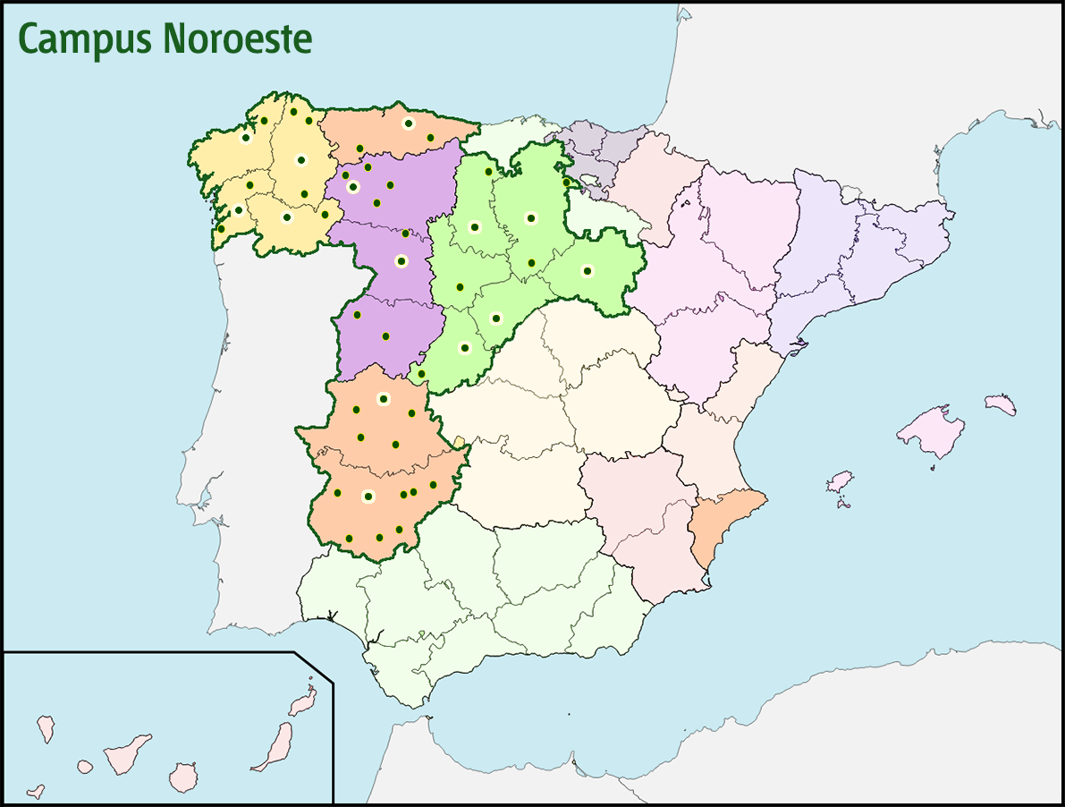 mapa_provincial_espana – Centro Asociado UNED Ponferrada